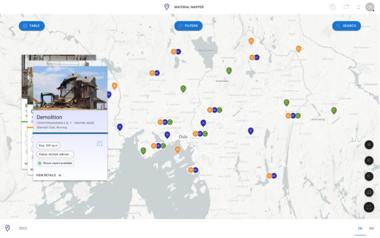 Reusable building materials in your area | Material Mapper